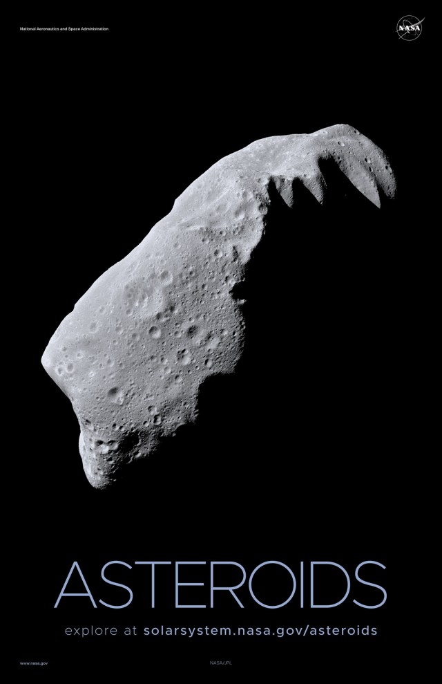 Asteroids Poster - Version A - NASA Science