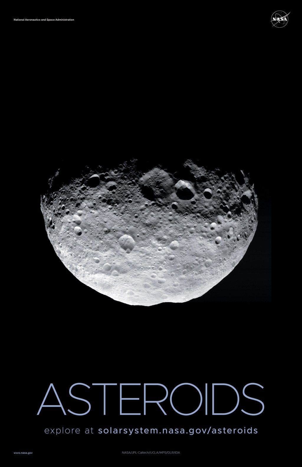 Asteroids Poster - Version B - NASA Science
