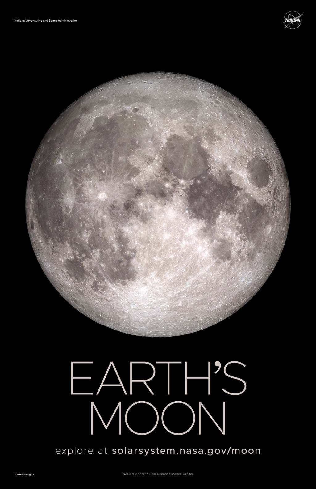 Earth's Moon Poster - Version A - NASA Science