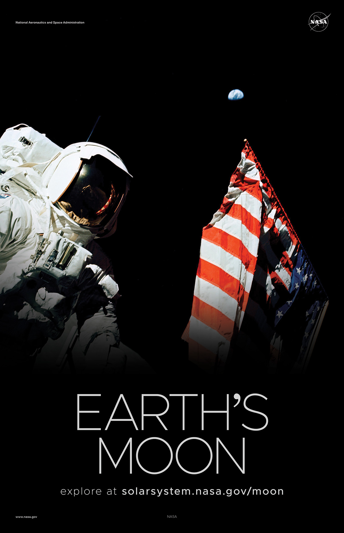 Earth's Moon Poster - Version H - NASA Science