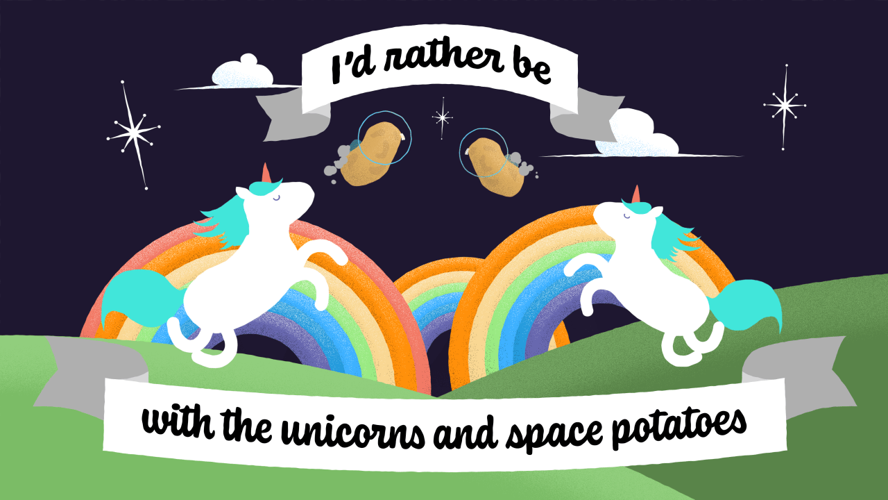 Wallpaper: Unicorns and Space Potatoes - NASA Science