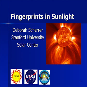 Fingerprints in Sunlight Presentation and Activities - NASA Science