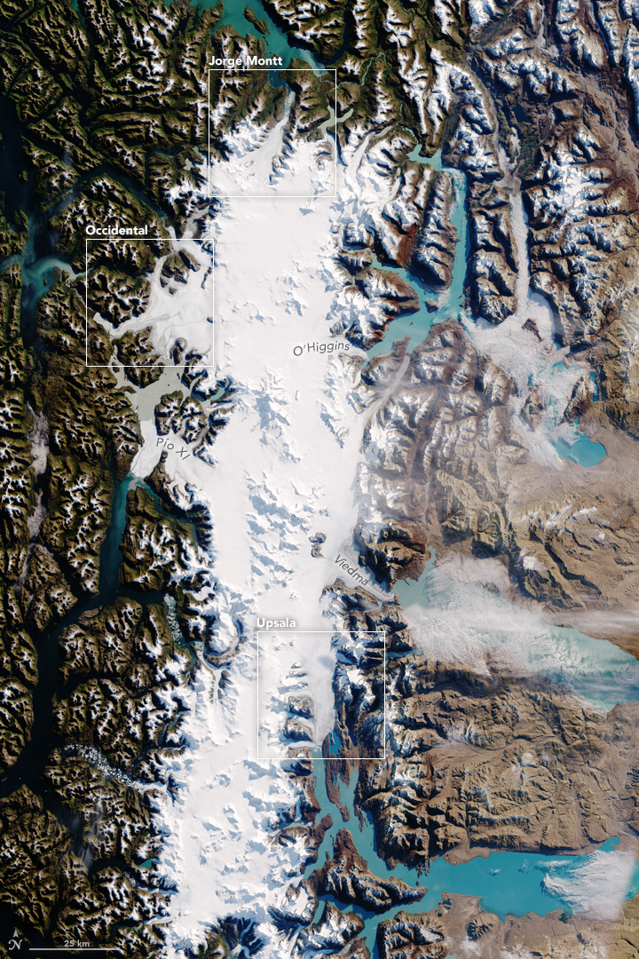 Melting beauty: The Patagonian icefields - NASA Science