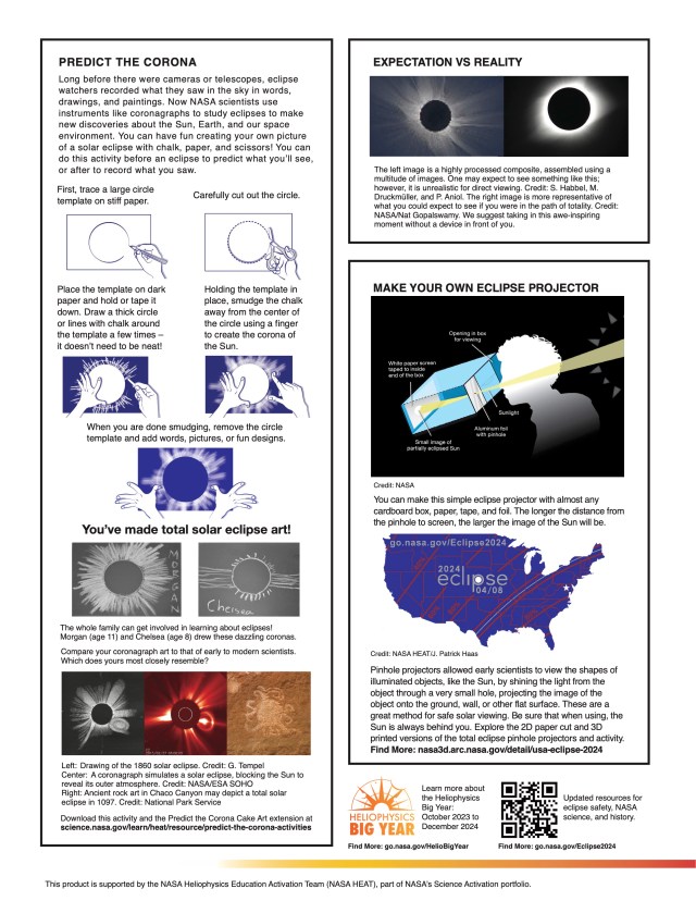 2024 Total Solar Eclipse Fact Sheet - NASA Science