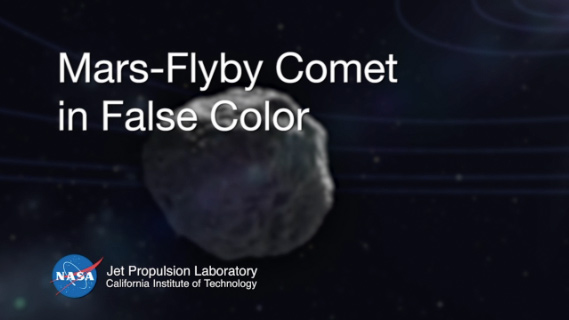 Mars-Flyby Comet in False Color - NASA Science