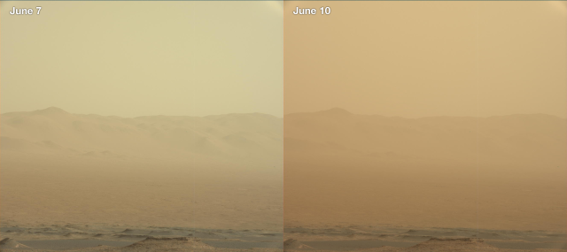 Curiosity's View of the June 2018 Dust Storm - NASA Science