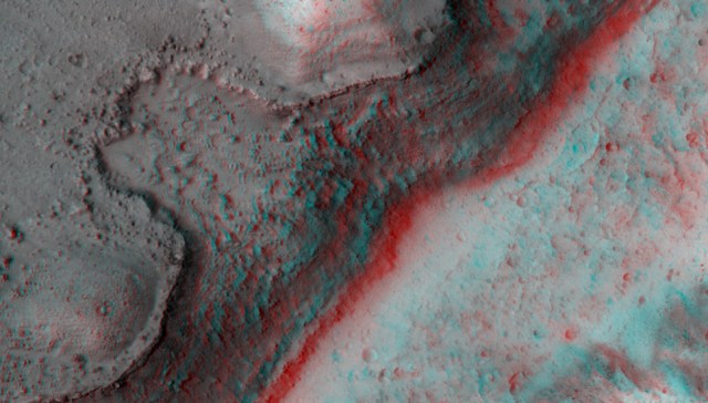 Lava Coating, Flood-Carved Kasei Valles (3-D) - NASA Science