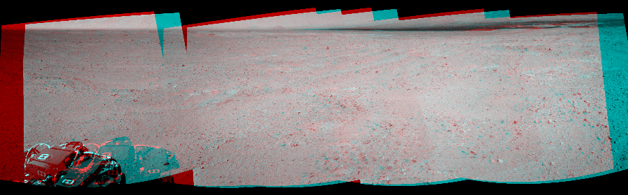 Sol 0039: Mast-Mounted Navigation Camera, Cylindrical Perspective ...