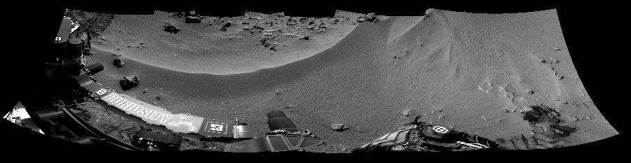 Sol 0056: Left Navigation Camera, Cylindrical Perspective - NASA Science