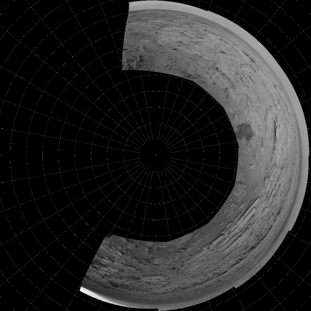 Sol 0120: Left Navigation Camera, Polar Projection - NASA Science