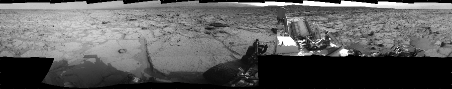 Sol 0123: Left Navigation Camera, Cylindrical Projection - NASA Science