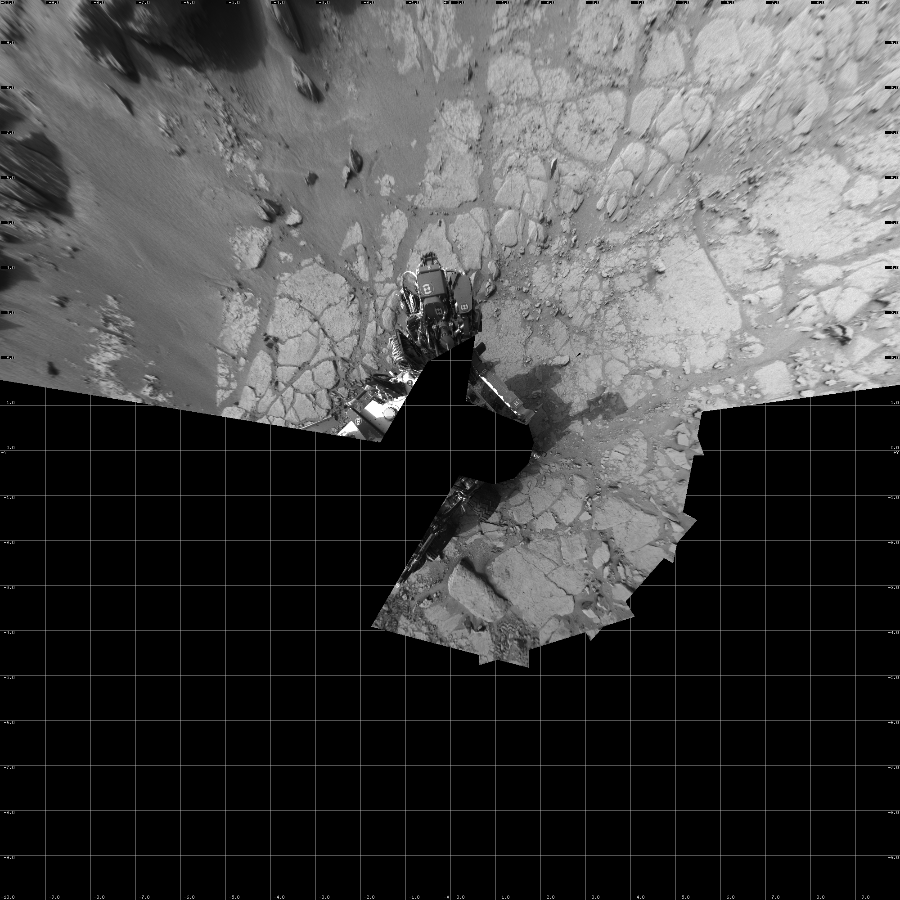 Sol 0127: Left Navigation Camera, Vertical Projection - NASA Science