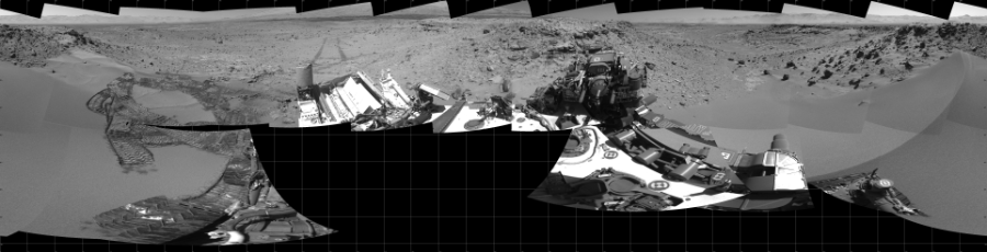 Sol 0533: Left Navigation Camera, Cylindrical Projection - NASA Science