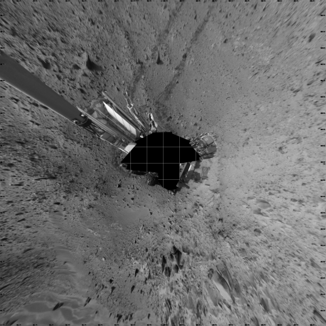 Sol 0705: Left Navigation Camera, Vertical Projection - NASA Science