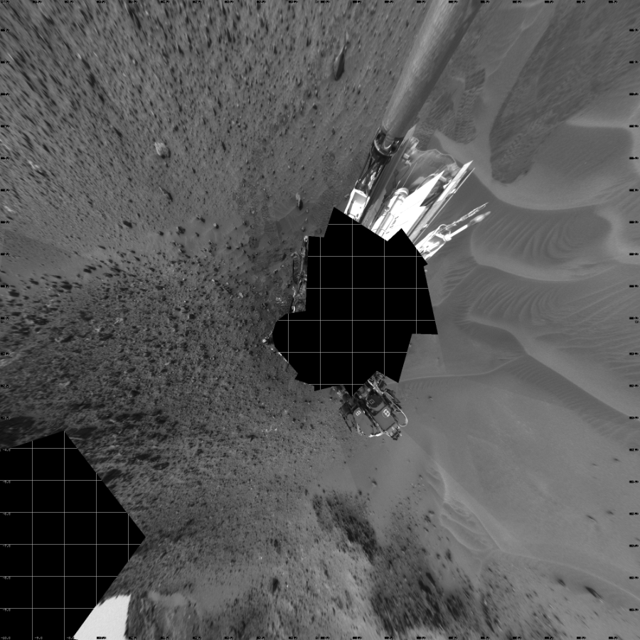 Sol 0984: Left Navigation Camera, Vertical Projection - NASA Science