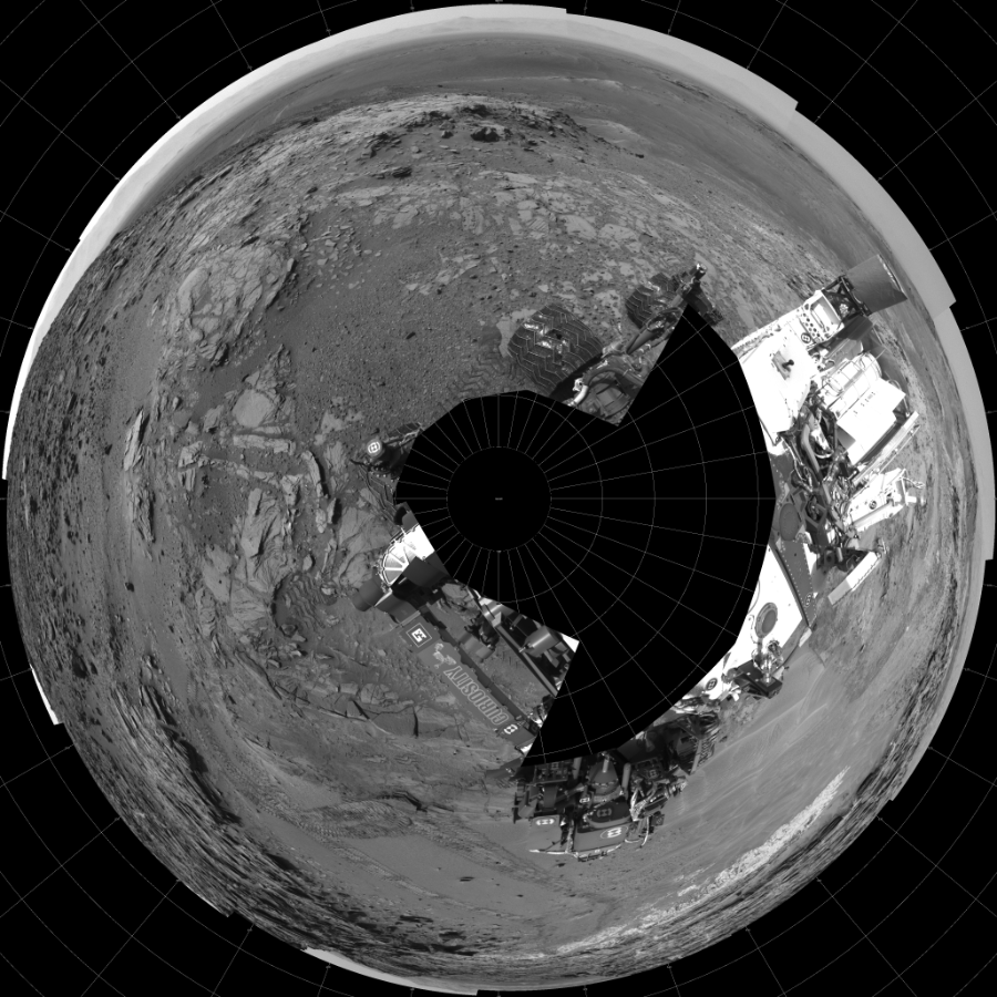Sol 1042: Left Navigation Camera, Polar Projection - NASA Science