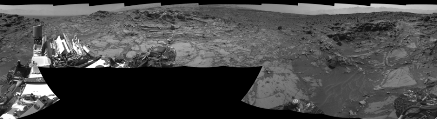 Sol 1072: Right Navigation Camera, Cylindrical Perspective - NASA Science