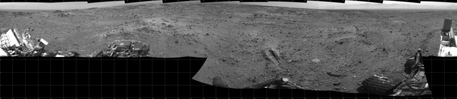 Sol 1073: Left Navigation Camera, Cylindrical Projection - NASA Science