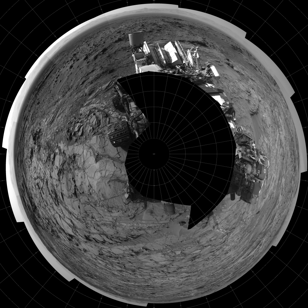Sol 1083: Left Navigation Camera, Polar Projection - NASA Science