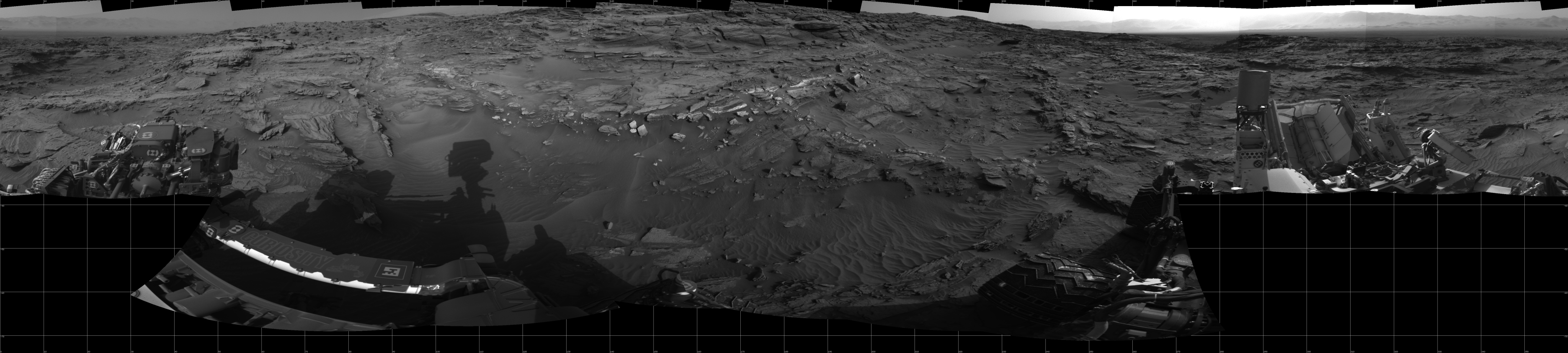 Sol 1085: Left Navigation Camera, Cylindrical Projection - NASA Science