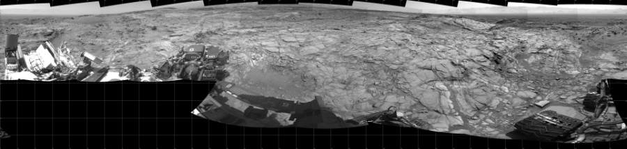Sol 1094: Left Navigation Camera, Cylindrical Projection - NASA Science
