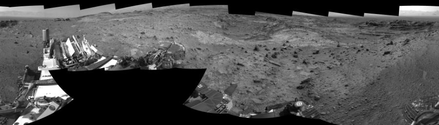Sol 1100: Right Navigation Camera, Cylindrical Perspective - NASA Science