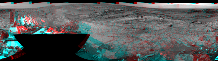 Sol 1104: Mast-Mounted Navigation Camera, Cylindrical Perspective ...