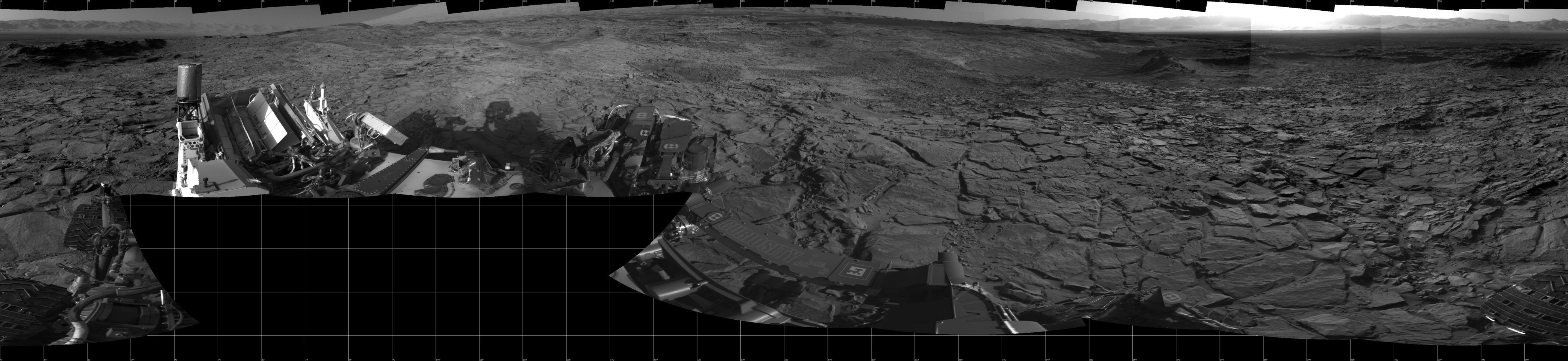 Sol 1148: Left Navigation Camera, Cylindrical Projection - NASA Science