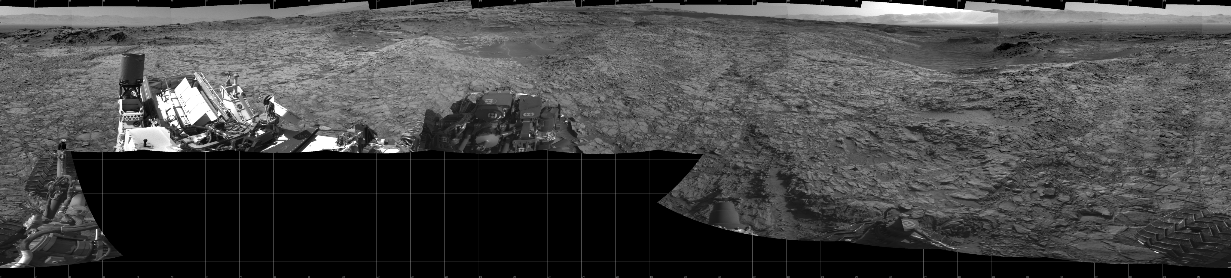 Sol 1153: Left Navigation Camera, Cylindrical Projection - NASA Science