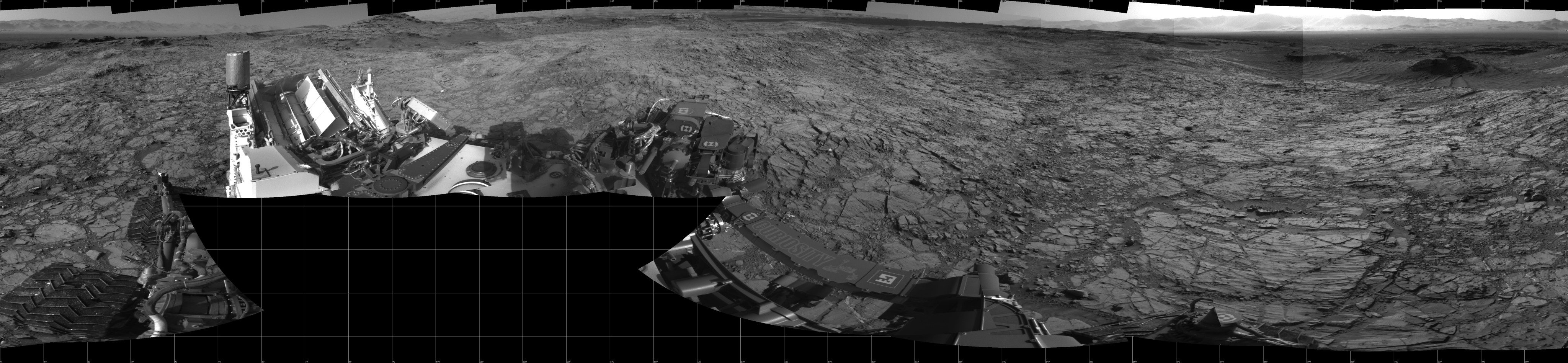 Sol 1155: Left Navigation Camera, Cylindrical Projection - NASA Science