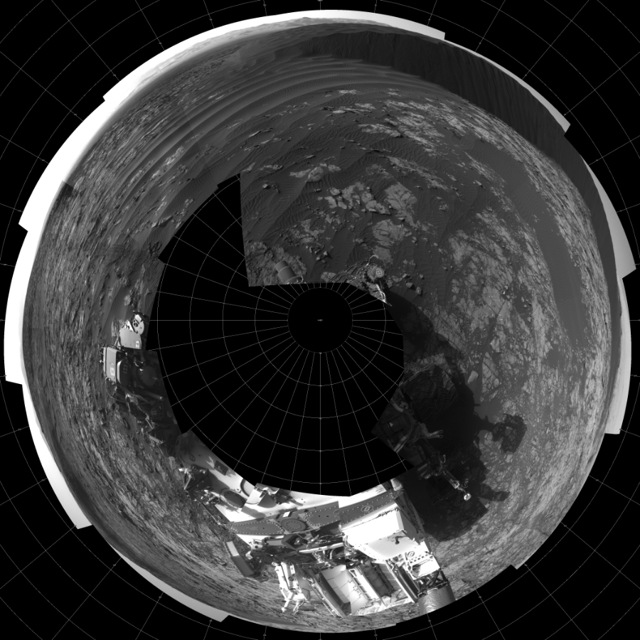 Sol 1194: Left Navigation Camera, Polar Projection - NASA Science