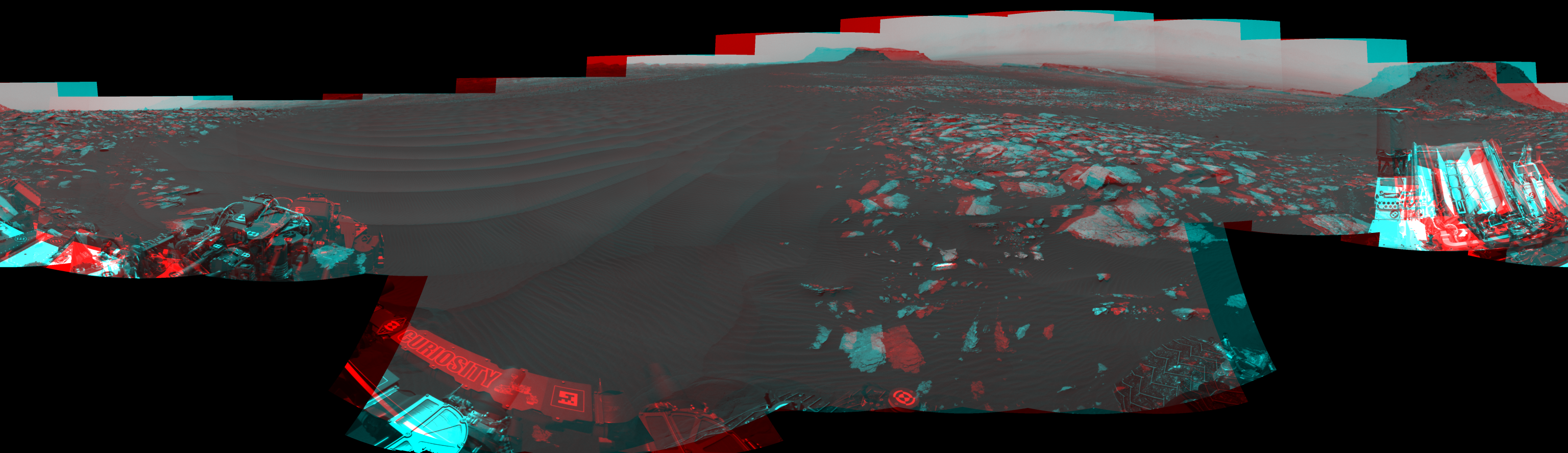 Sol 1601: Mast-Mounted Navigation Camera, Cylindrical Perspective ...
