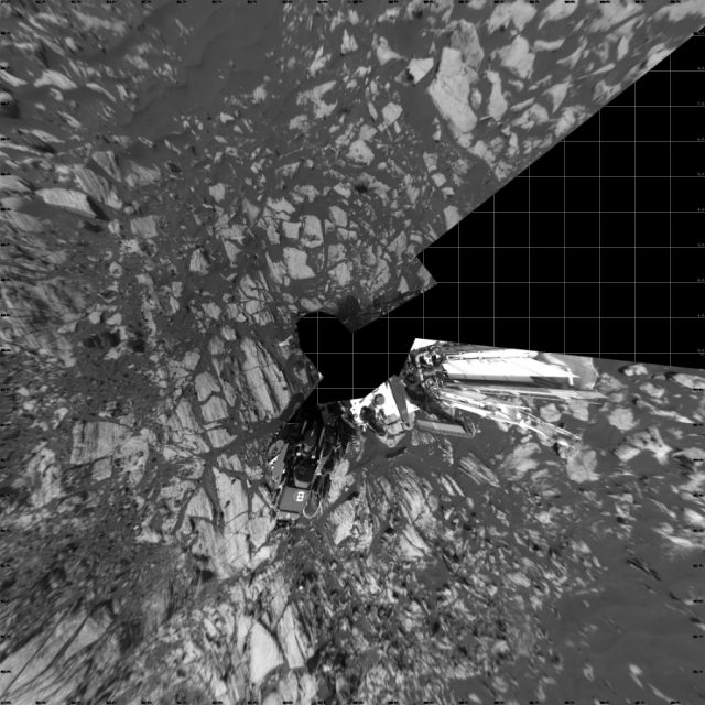 Sol 1608: Left Navigation Camera, Vertical Projection - NASA Science