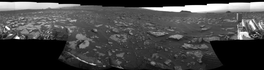 Sol 1630: Left Navigation Camera, Cylindrical Perspective - NASA Science