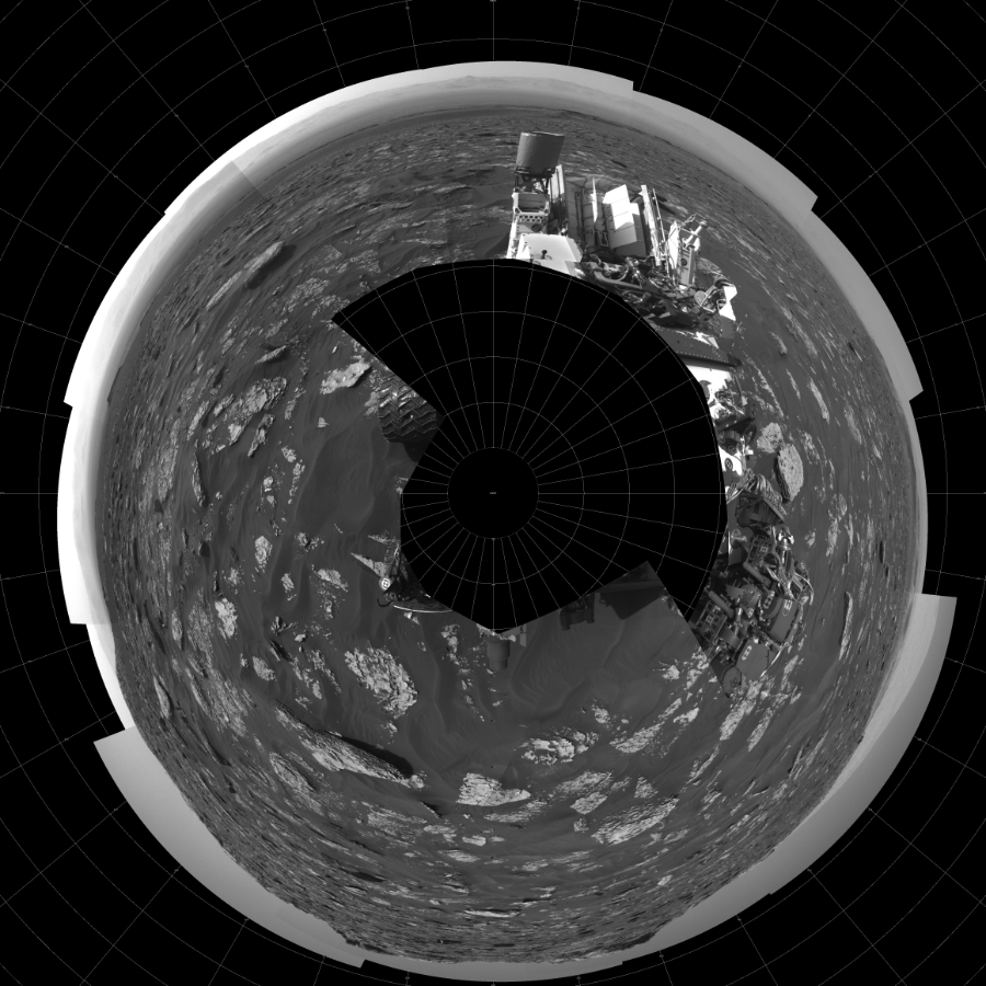 Sol 1754: Left Navigation Camera, Polar Projection - NASA Science