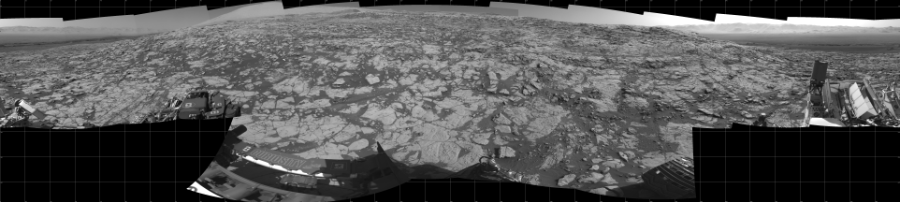 Sol 1827: Left Navigation Camera, Cylindrical Projection - NASA Science