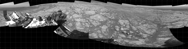 Sol 1837: Left Navigation Camera, Cylindrical Projection - NASA Science
