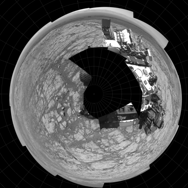 Sol 1837: Left Navigation Camera, Polar Projection - NASA Science
