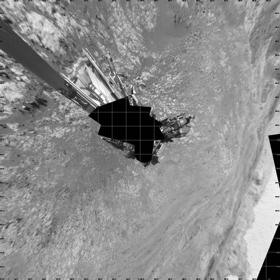 Sol 1871: Left Navigation Camera, Vertical Projection - NASA Science