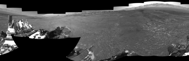 Sol 1985: Right Navigation Camera, Cylindrical Perspective - NASA Science