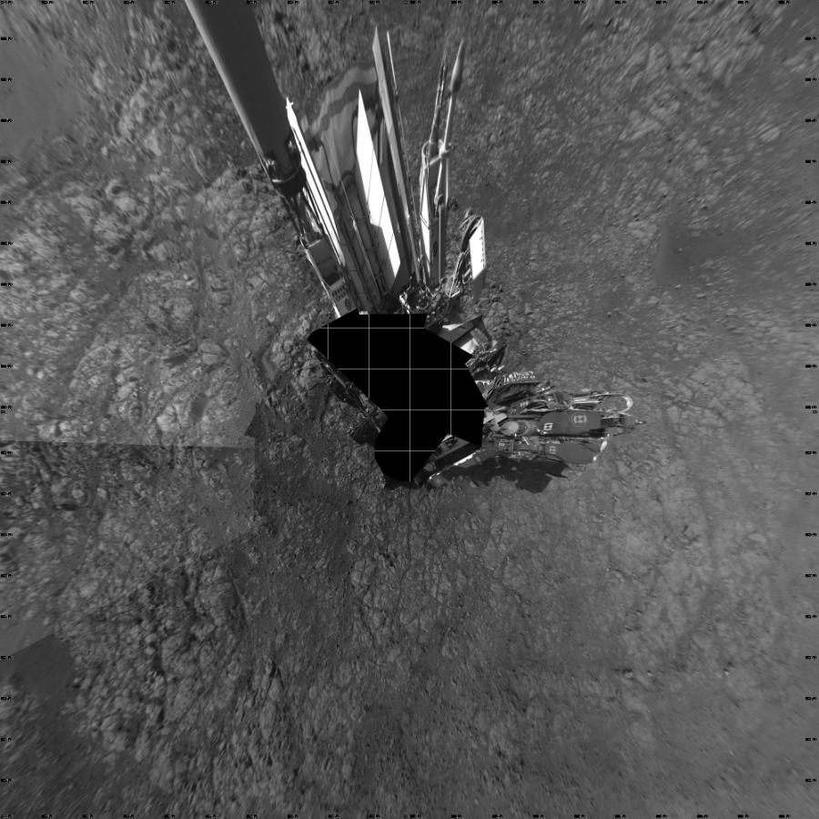 Sol 1993: Left Navigation Camera, Vertical Projection - NASA Science