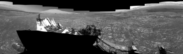Sol 1996: Left Navigation Camera, Cylindrical Perspective - NASA Science