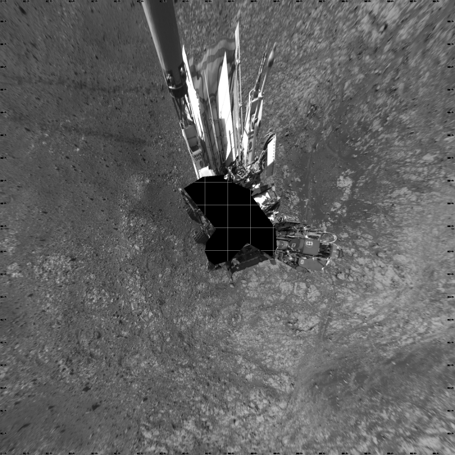 Sol 2007: Left Navigation Camera, Vertical Projection - NASA Science