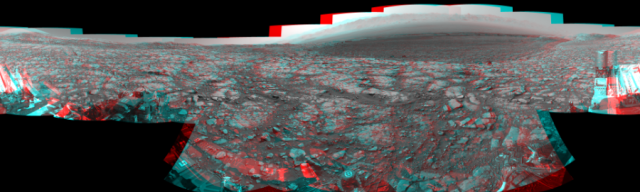 Sol 2040: Mast-Mounted Navigation Camera, Cylindrical Perspective ...
