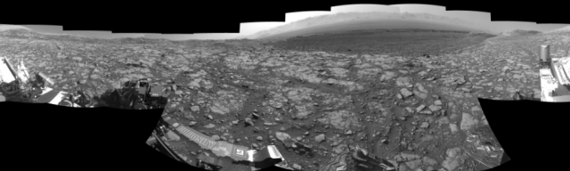 Sol 2040: Left Navigation Camera, Cylindrical Perspective - NASA Science
