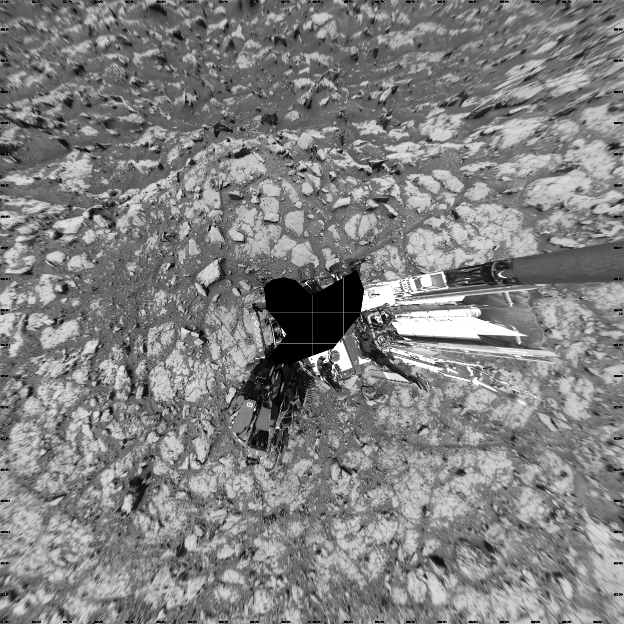 Sol 2044: Left Navigation Camera, Vertical Projection - NASA Science