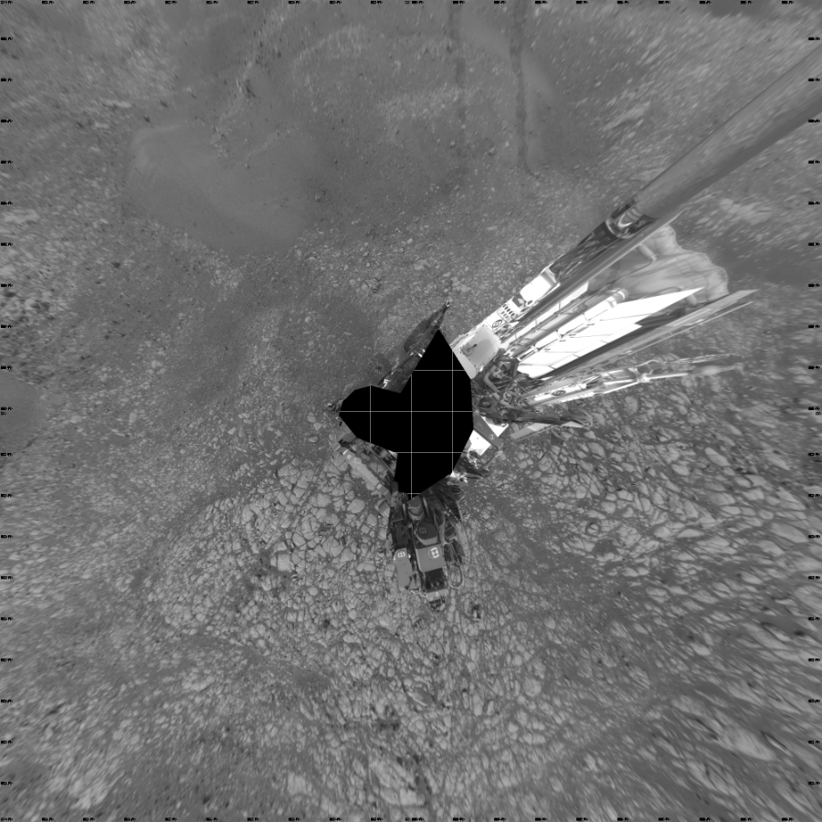 Sol 2160: Left Navigation Camera, Vertical Projection - NASA Science