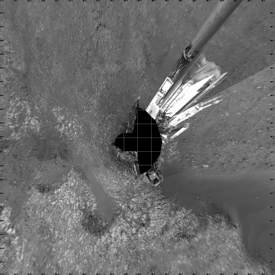 Sol 2163: Left Navigation Camera, Vertical Projection - NASA Science