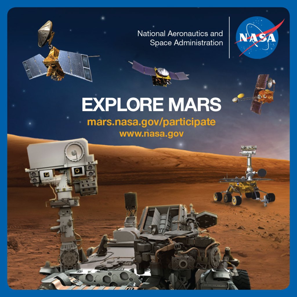 Explore Mars Sticker - NASA Science