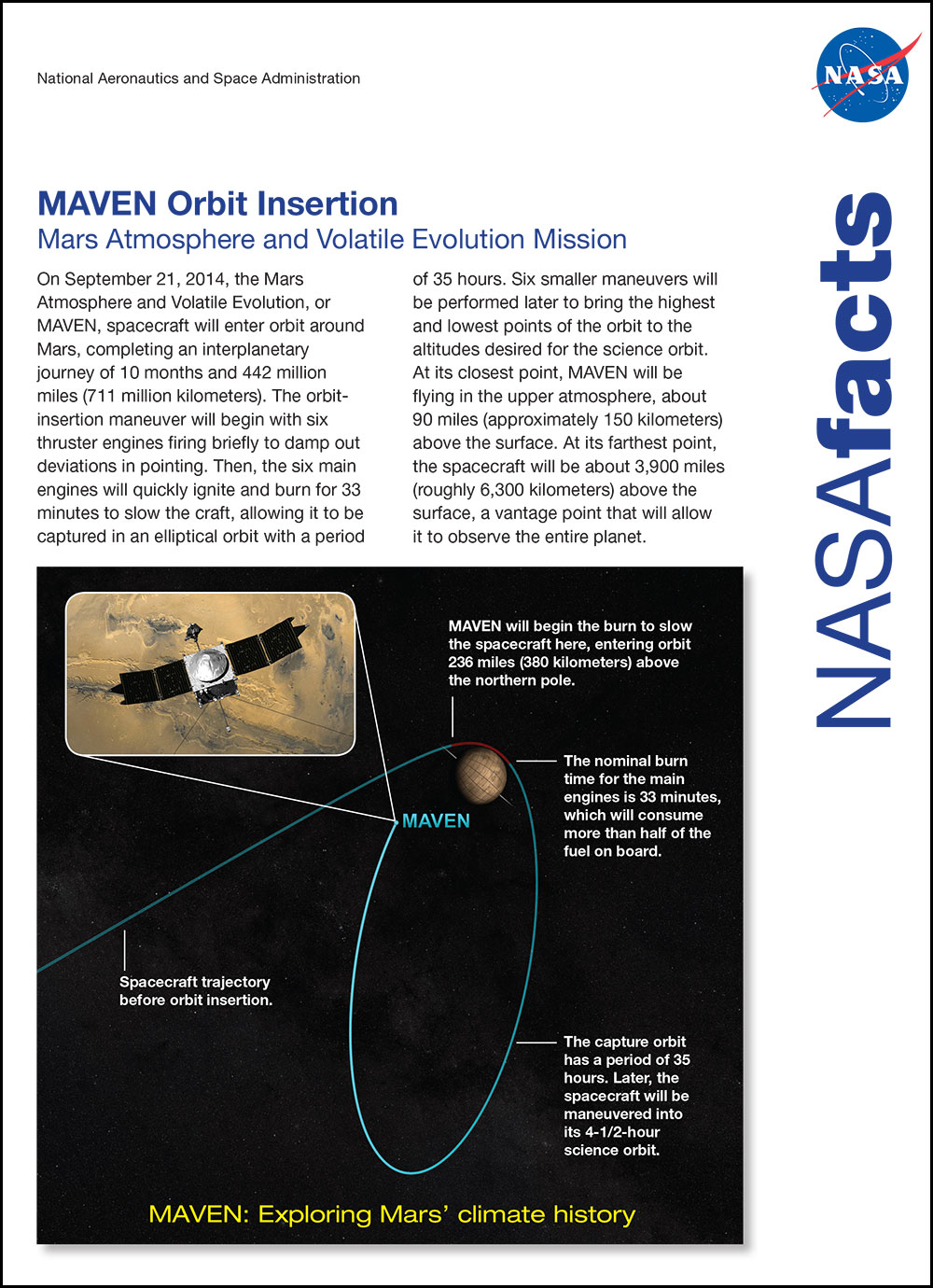 MAVEN Fact Sheet - NASA Science